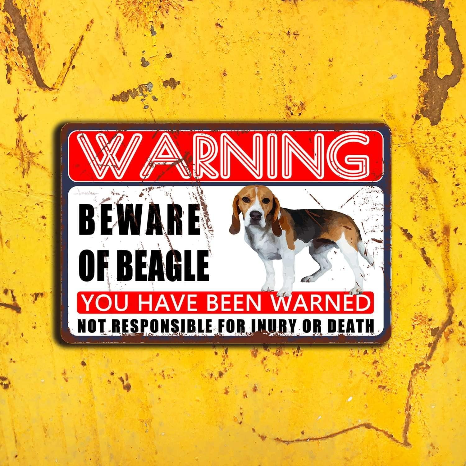 Beagle Warning Beware of Dogs You Have Been Warned Not Responsible for ...