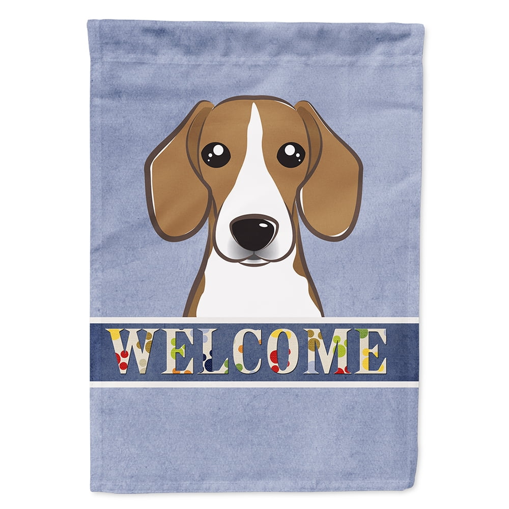 Beagle Welcome Flag Canvas House Size - Walmart.com