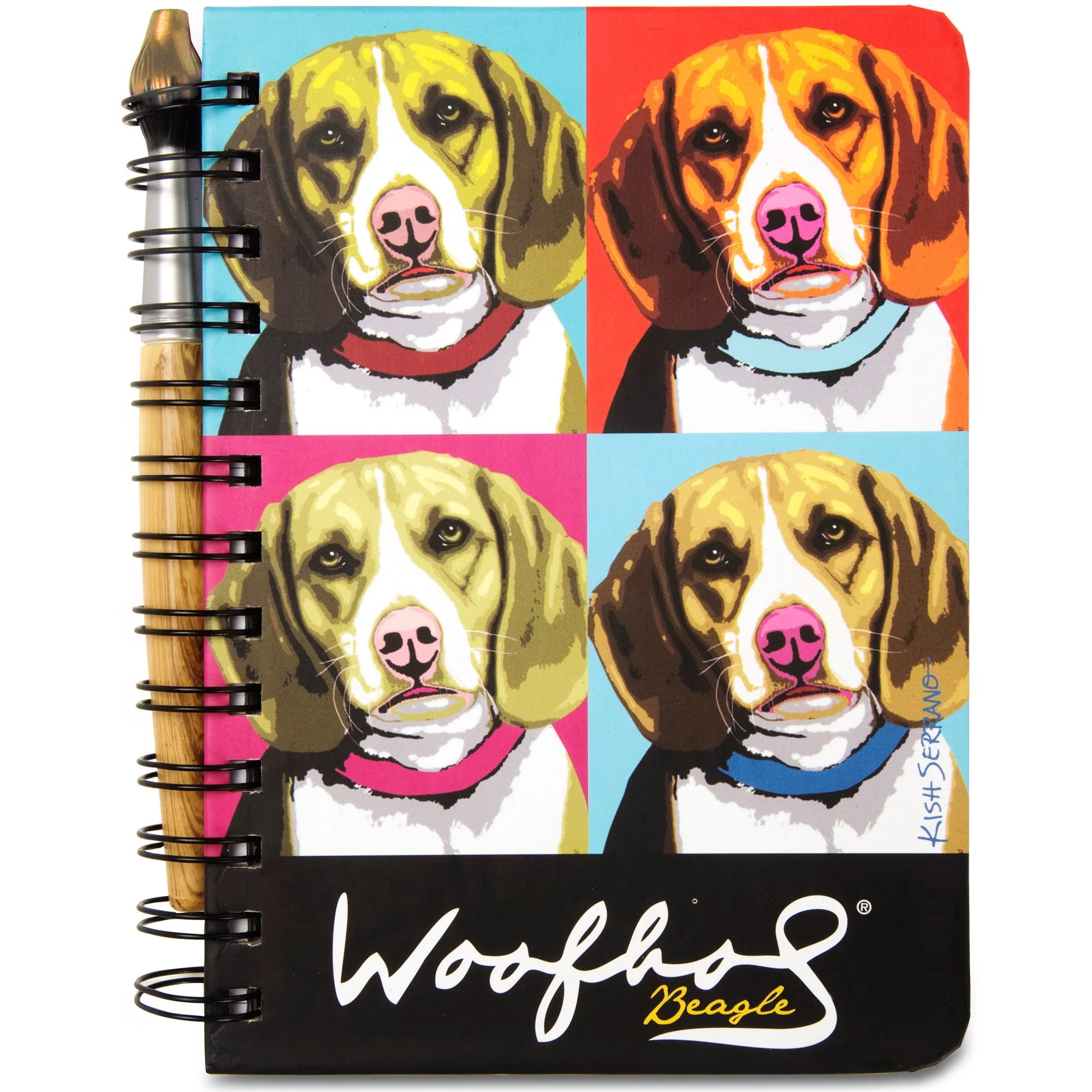 Beagle Woofhol 5 x 7 Journal Pen Set - Walmart.com