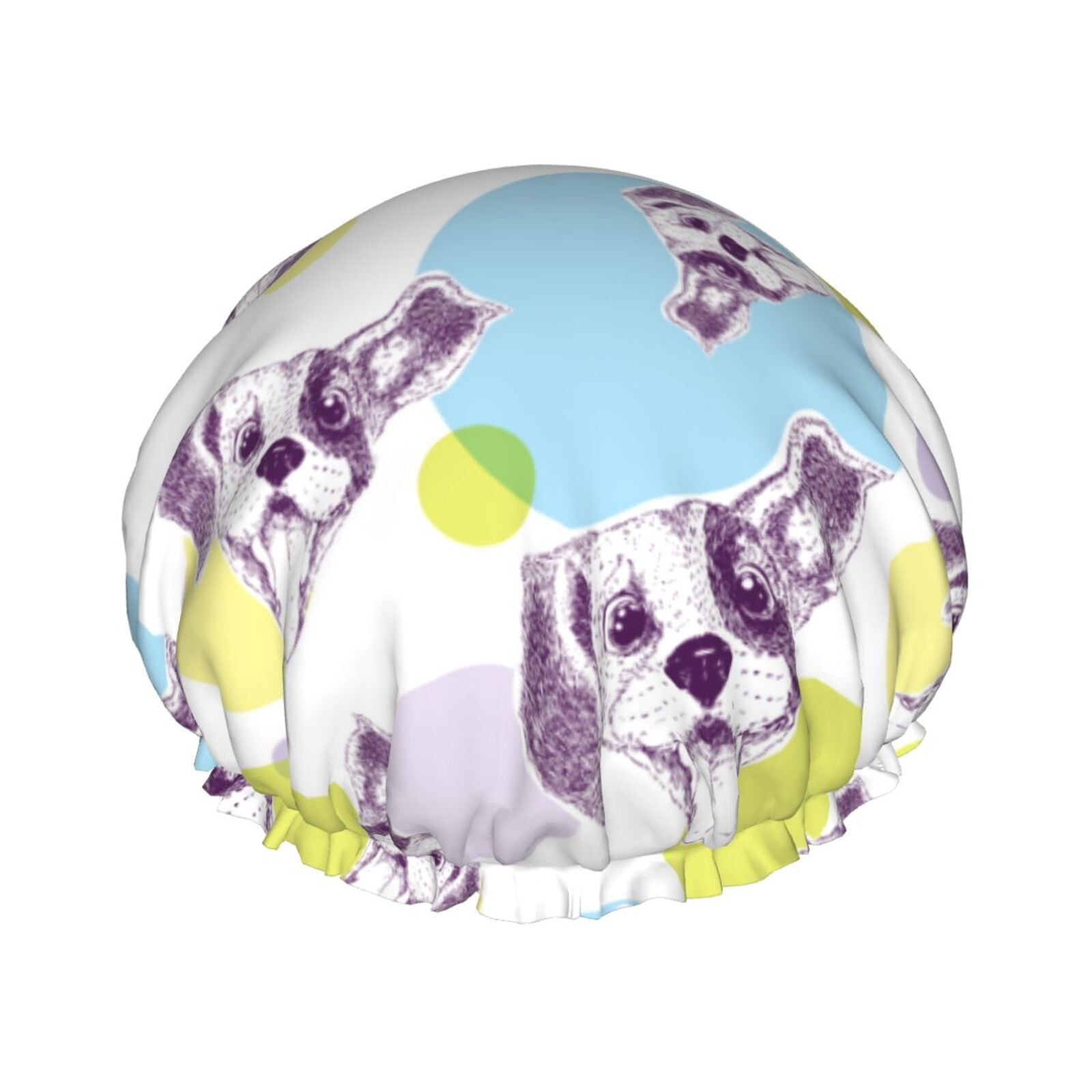 Beagle cool Dog Shower Cap, Reusable Bath Hair Hat for all Hair Lengths ...