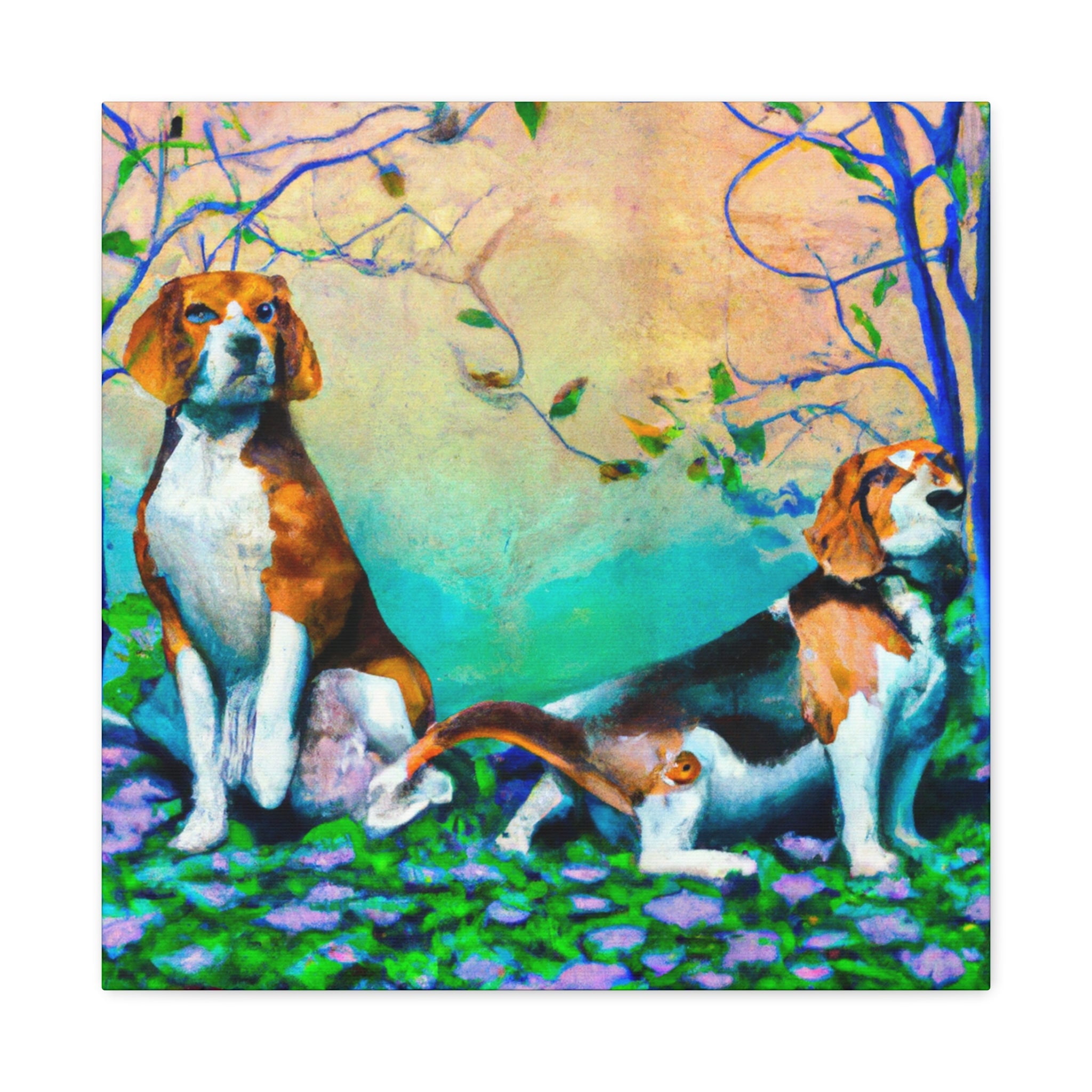 "Beagle's Nouveau Dance". - Canvas - Walmart.com