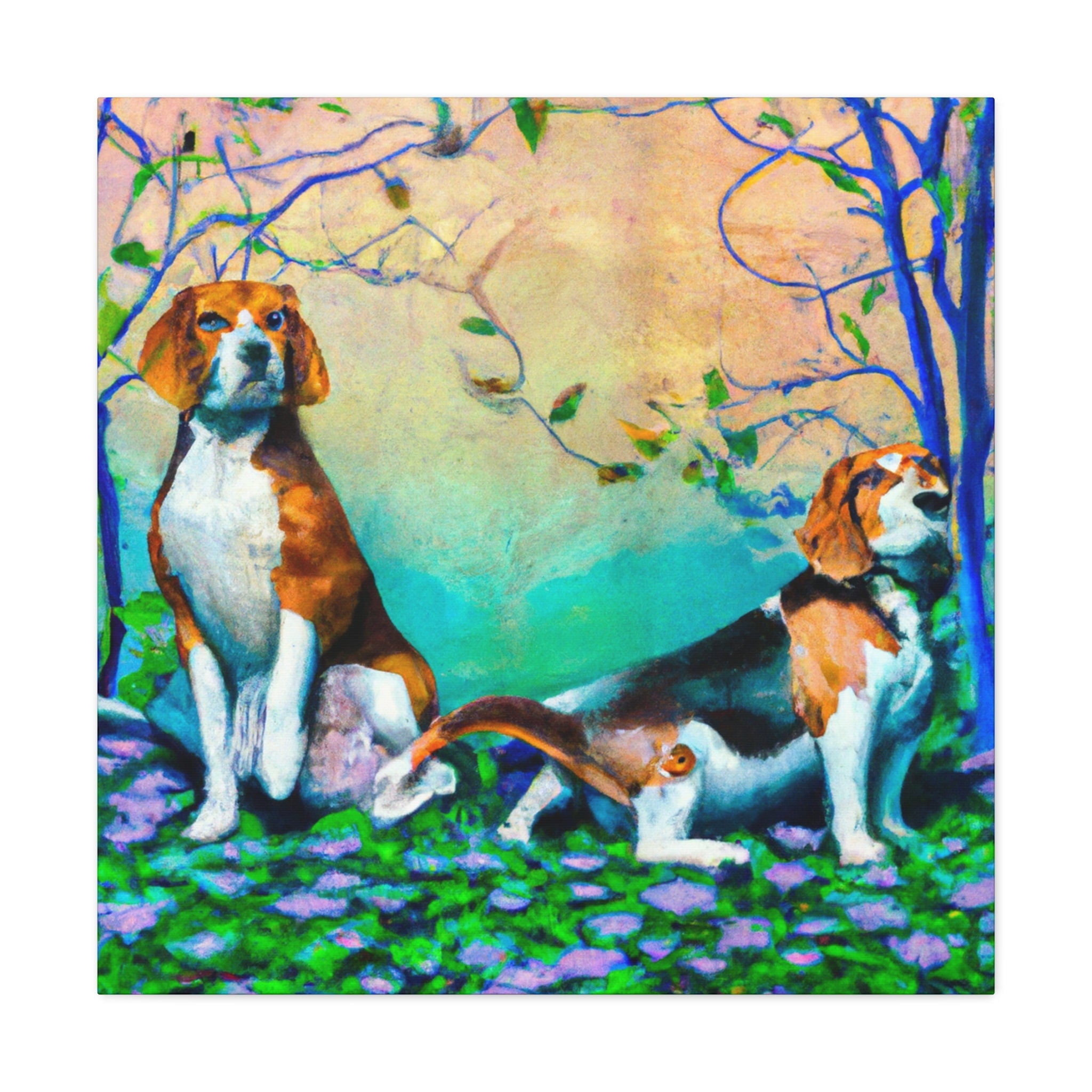 "Beagle's Nouveau Dance". - Canvas - Walmart.com