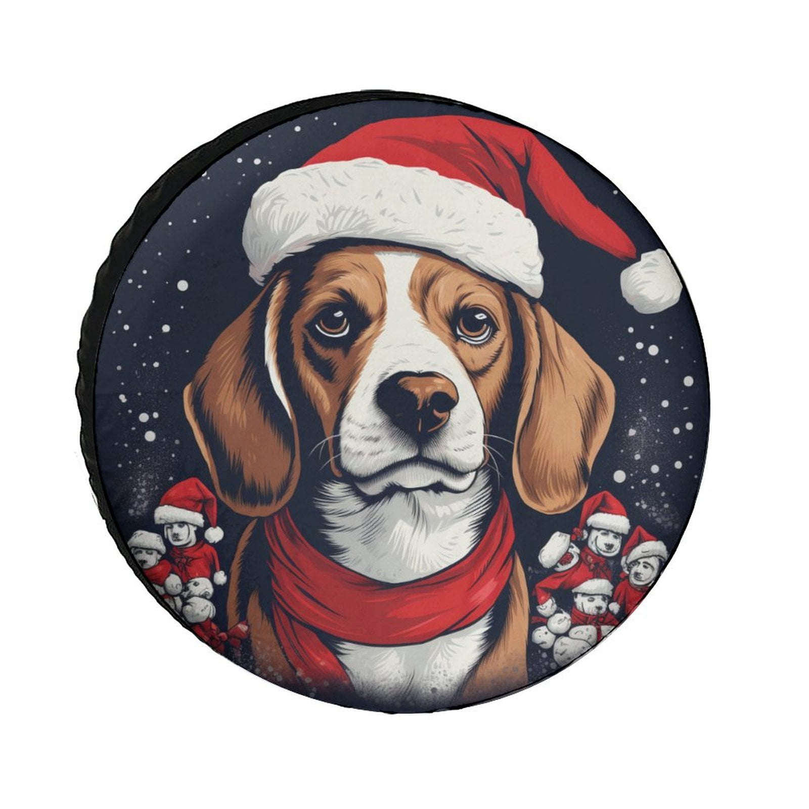 Beagles Wear Santa Hat Spare Tire Cover Dog Lovers Gift Wheel ...