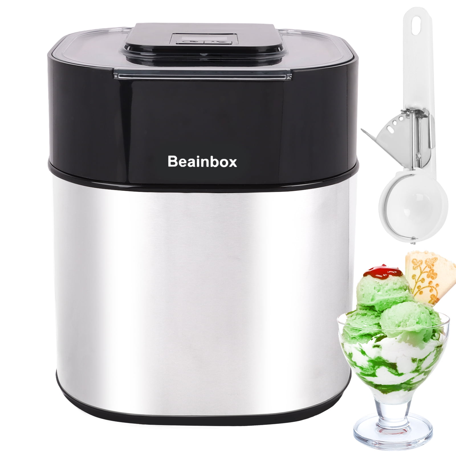 Beainbox Family-Size 1.6 Qt Ice Cream Maker, Frozen Yogurt Machine with ...
