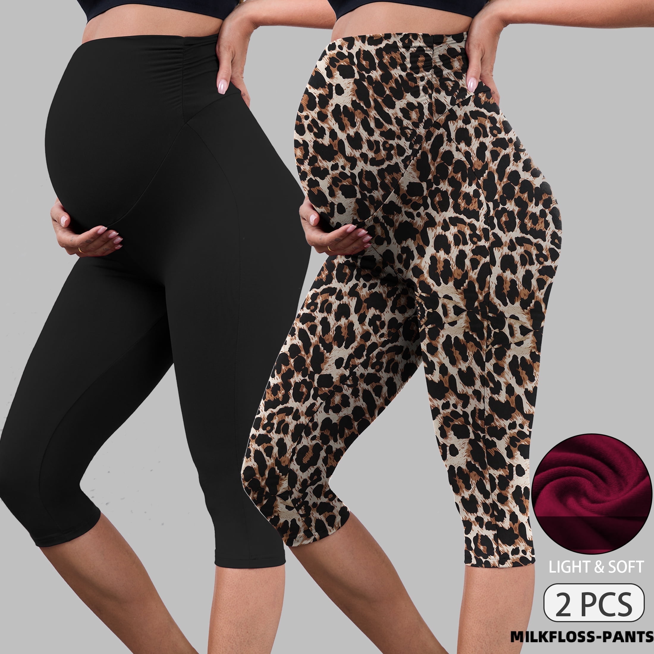 Beaisland Women's Maternity Capri Leggings over The Belly Pregnancy ...