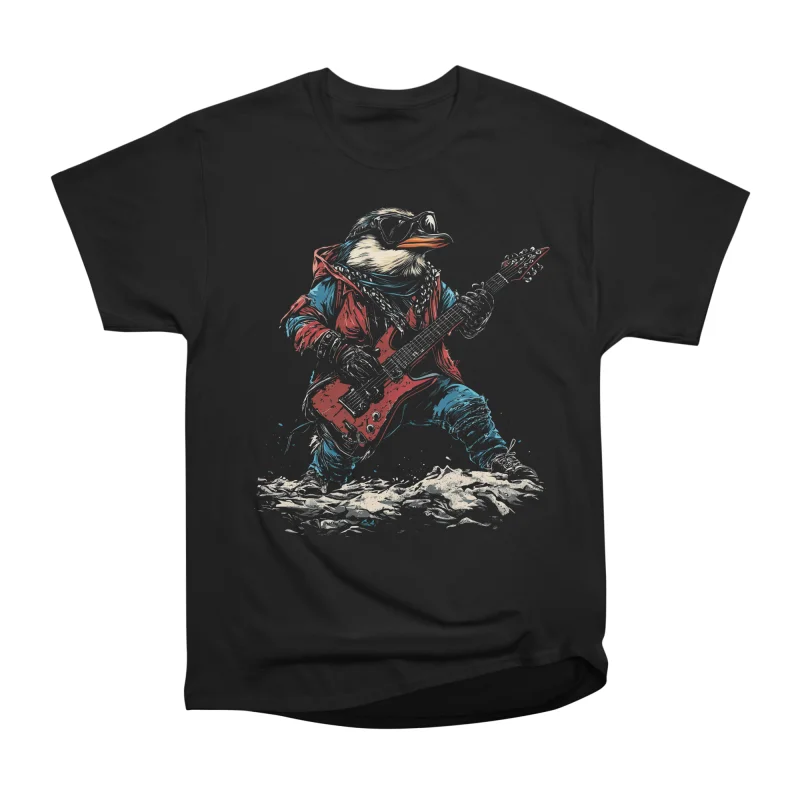 Beak Destroy Heavy Metal Penguin T-Shirt Tee Gift For Him Merch For Her ...