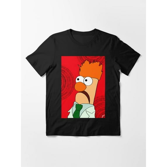 Beaker Comic Portrait Red Background DHMIS Inspired Essential Unisex T ...