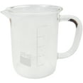 Beaker Mug 250ml with Handle and Pour Spout Borosilicate Glass. Case of ...