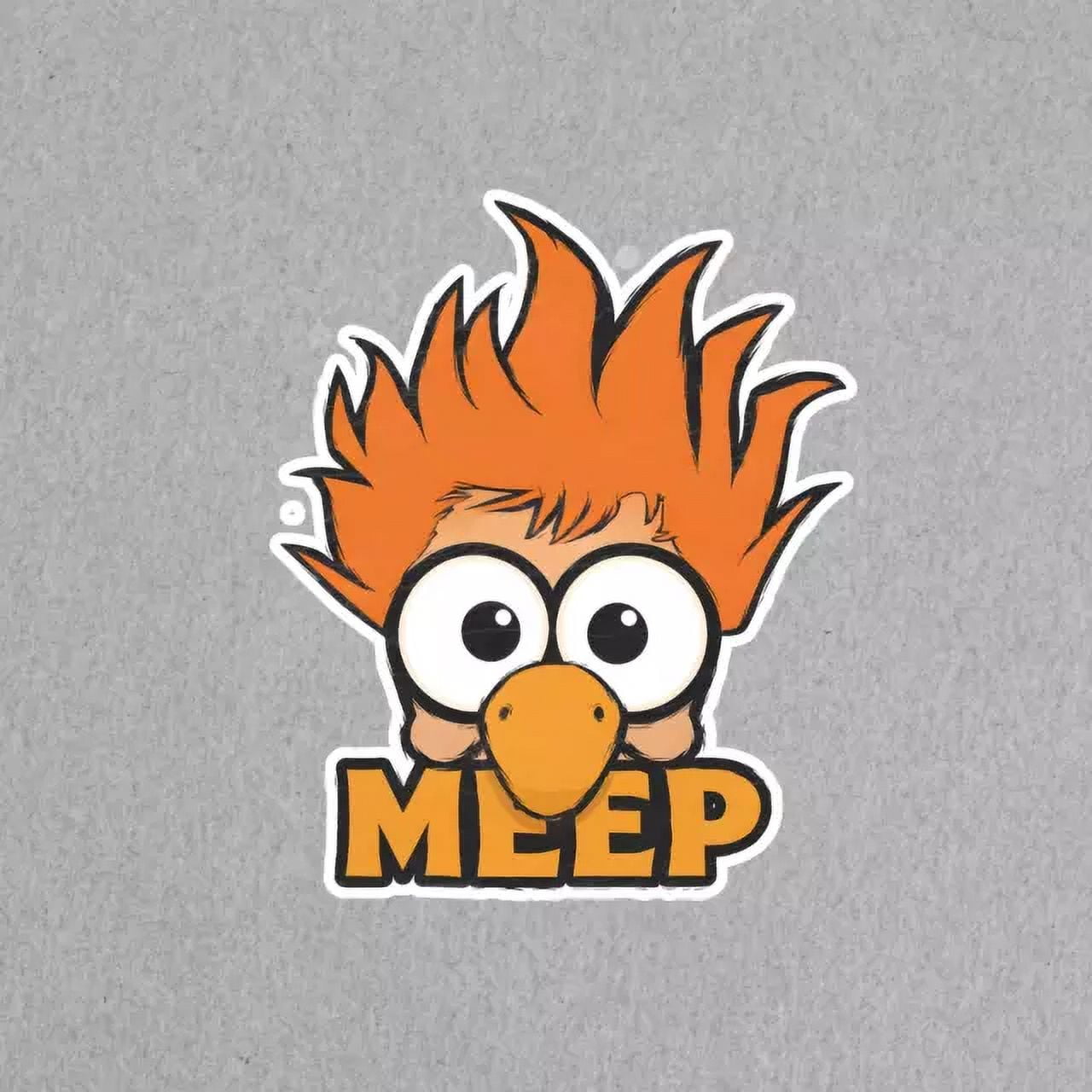 Beaker The Muppet Meep Vinyl Sticker For Science Fansphone Decal Water ...