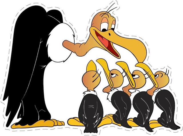 Beaky Buzzard Cartoon Sticker Decal Laptop Wall Car Phone Looney ...