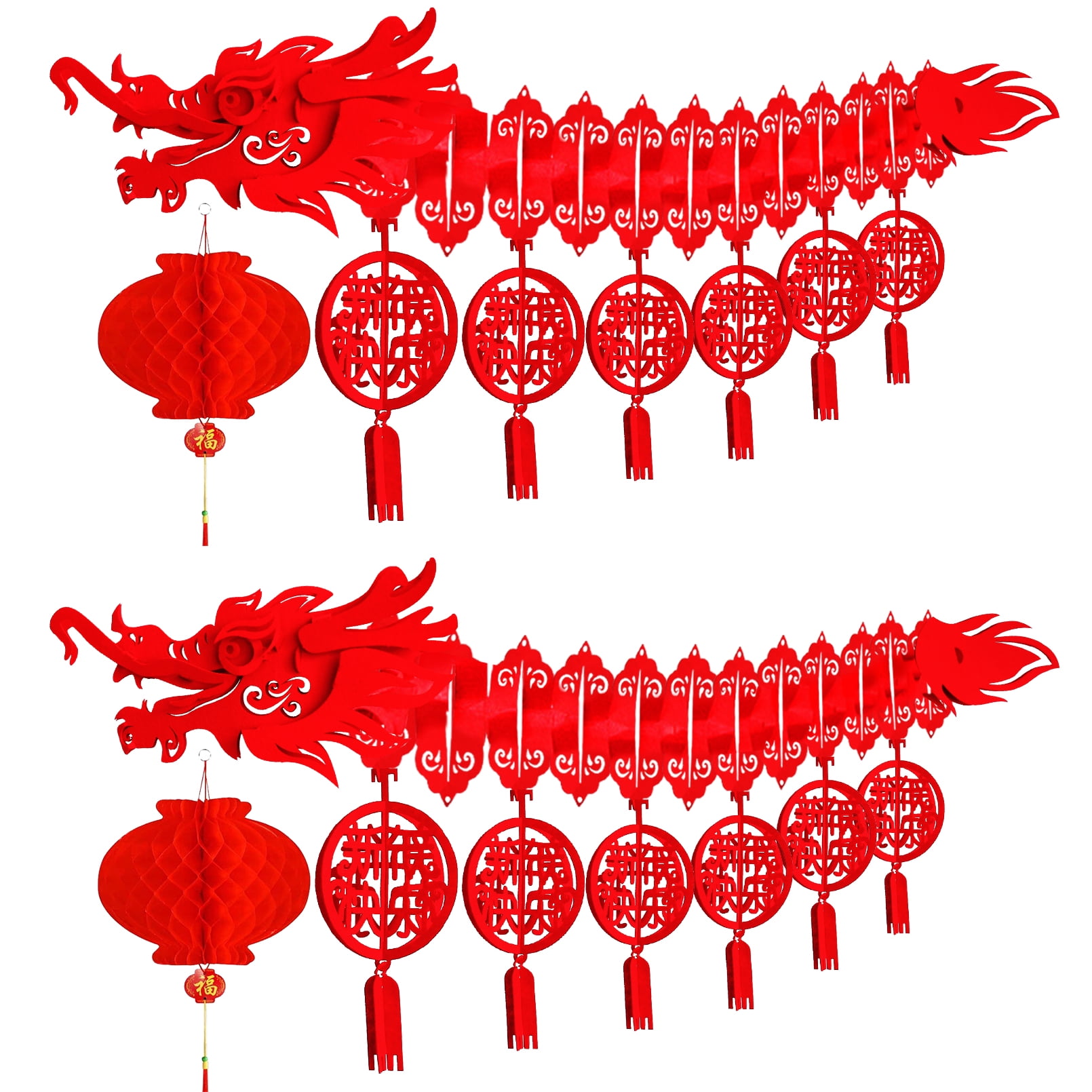 Bealkimm Chinese New Year Dragon, 2PCS 3D Chinese New Year Dragon ...