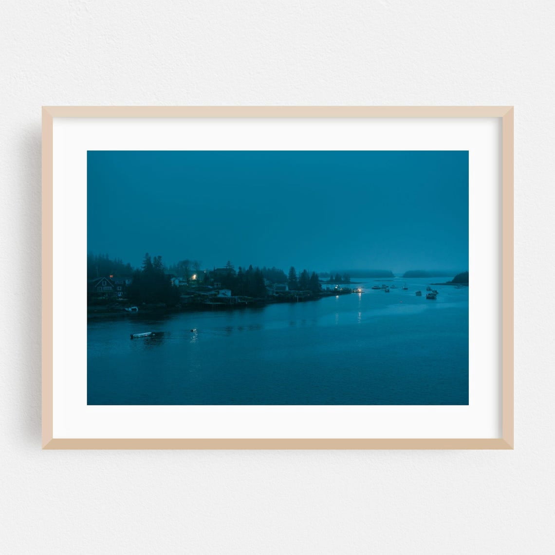 Beals Maine Night Sky Harbor Coastal Water Scenic Landscape Photography ...