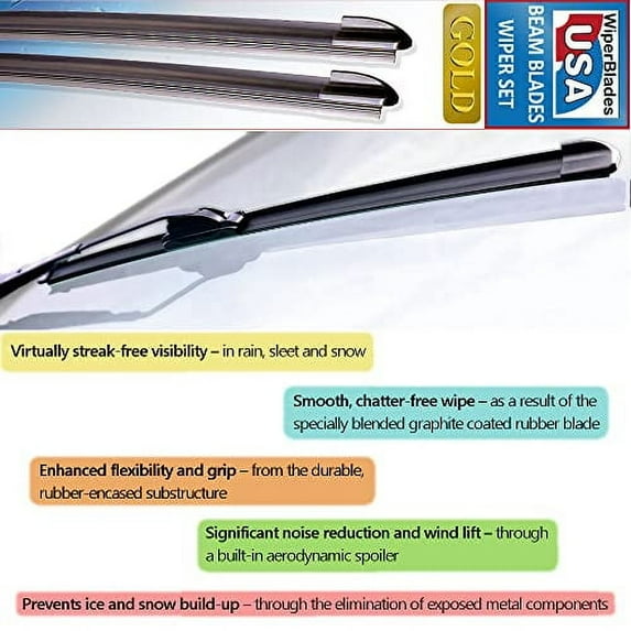 Beam Blade Wipers Set for 2020 Land Rover Range Rover Velar Replacement ...