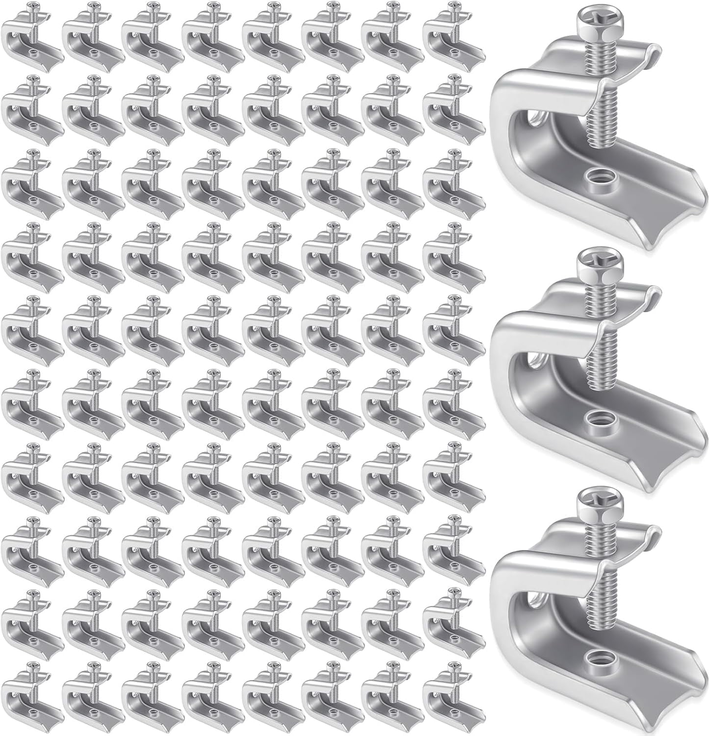 Beam Clamp Screw in Hooks for Flanges Strong Threaded Rod Wire with ...