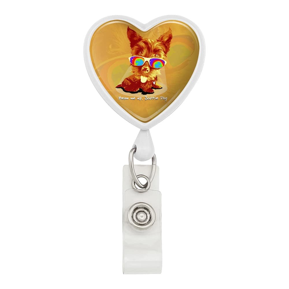 Beam Me Up Scottie Dog Suglasses Vintage Retro Heart Lanyard ...