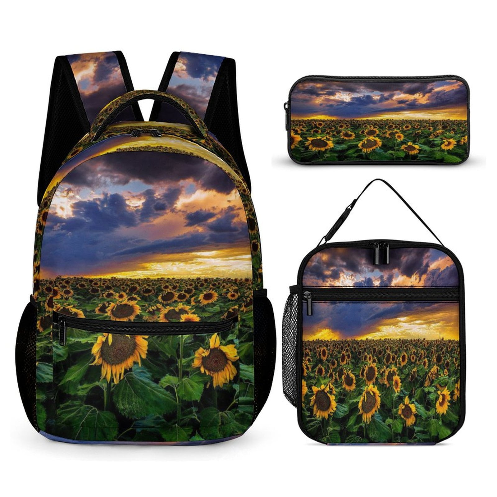 Beaming Bush Sunflowers Lightweight Laptop Travel Backpack For Adults ...