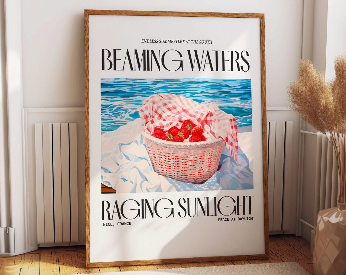 Beaming Waters & Raging Sunlight Poster - Summertime Serenity Print ...