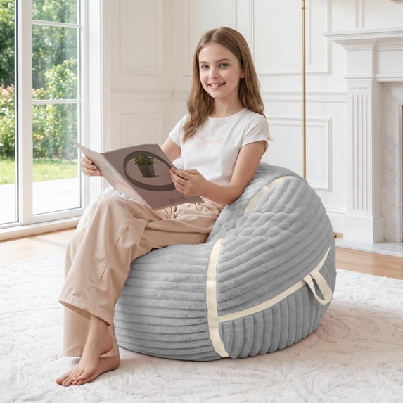 Bean Bag Chair 2FT Bean Bag Chairs with Memory Foam Filled,2' Small ...