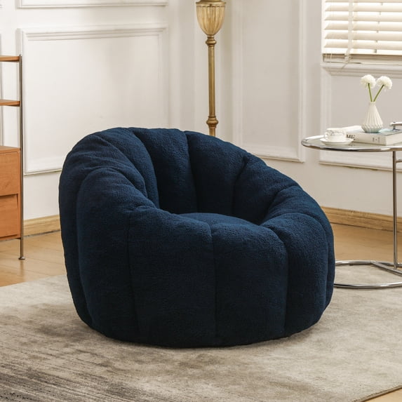 Bean Bag Chair with Armrests and High-Density Foam, Ergonomic Lazy Sofa ...