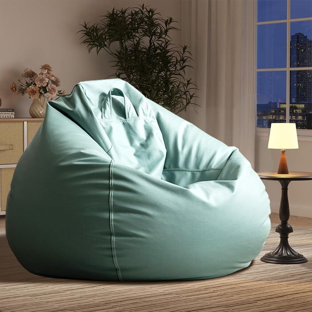 Bean Bag Chair Bean Bag Cover Without Filler Luxury Single Lazy Sofa ...