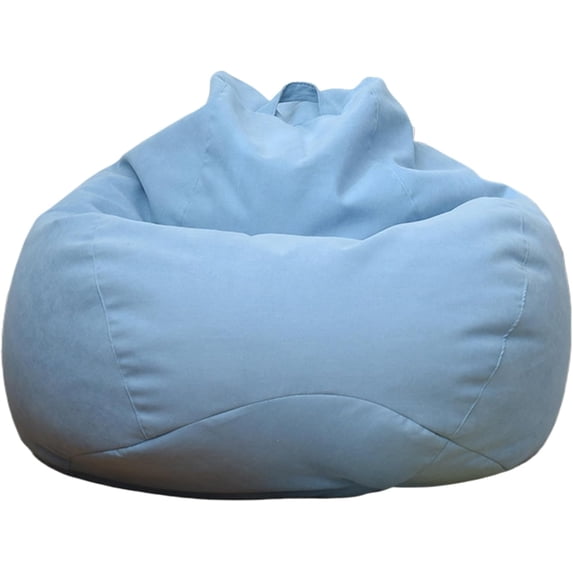 Bean Bag Chair Cover, Cotton Linen Stuffed Animal Storage Lounger, No ...