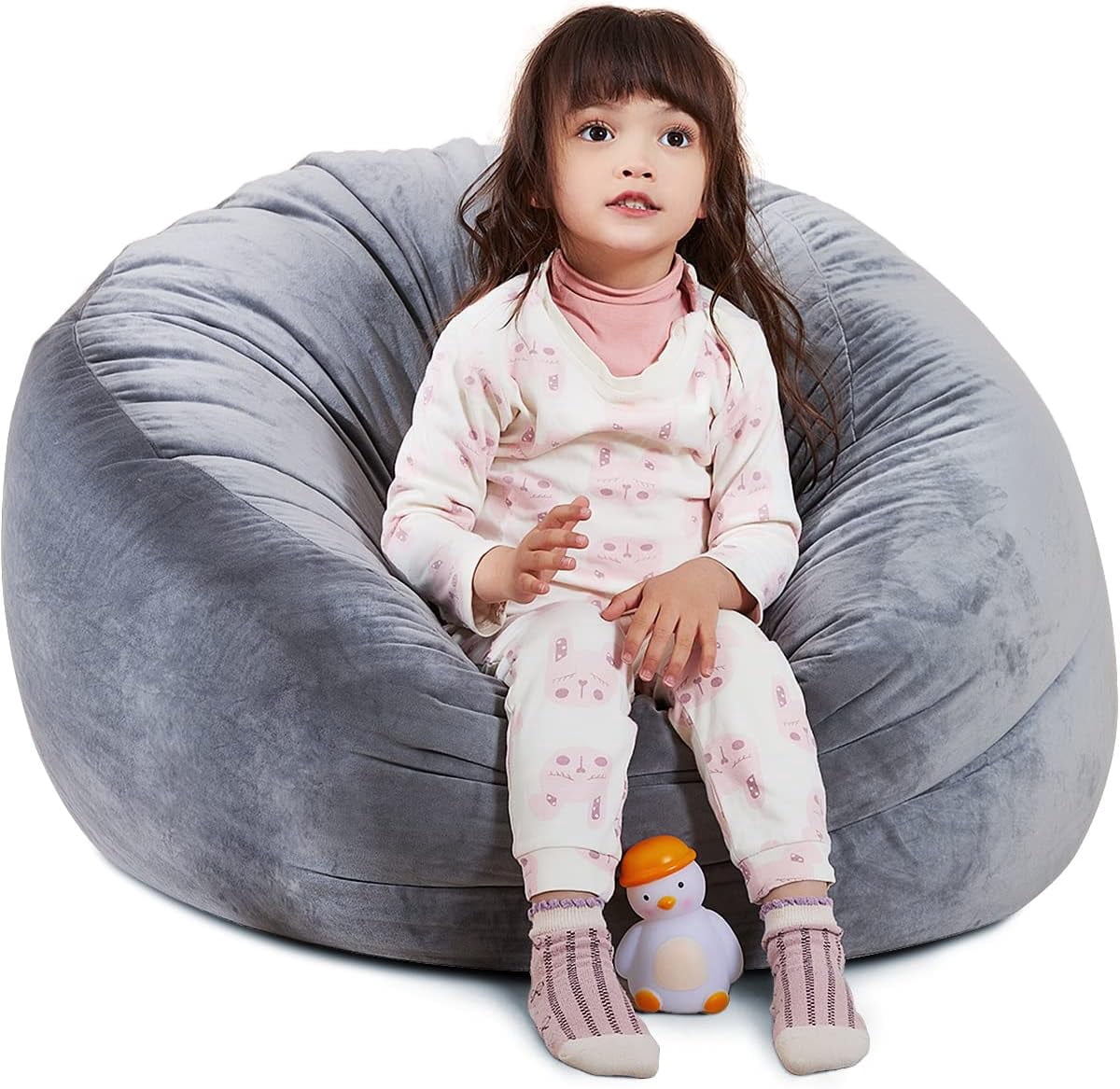 Bean Bag Chair Cover, Stuffed Animal Storage, Plush Toys Organizer ...