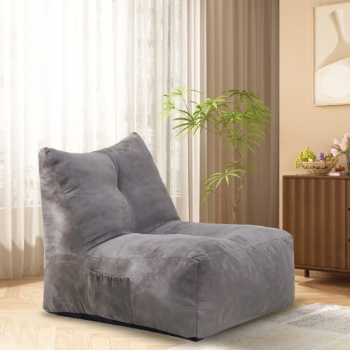 Bean Bag Chair, Cozy Lazy Sofa, Inflatable Floor Beanbags Filled with ...