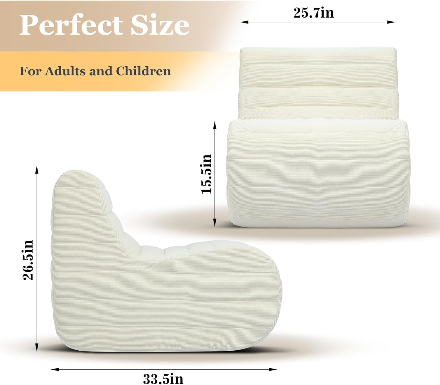 Bean Bag Chair, Fireside Bean Bags Lazy Sofa Sack, Big Beanbag Chair ...