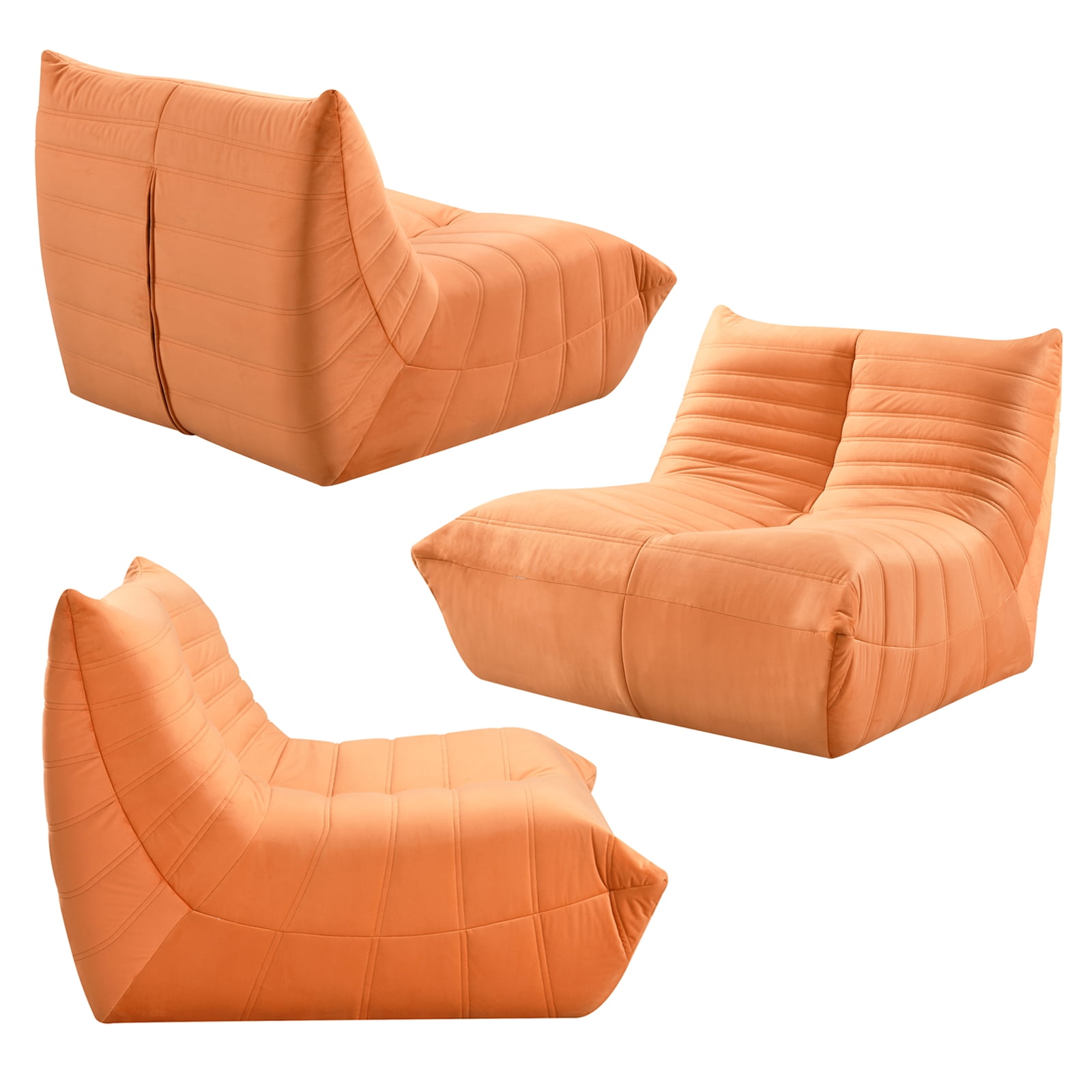 Bean Bag Chair, Fireside Chair Giant Comfy Lazy Sofa Chair, Soft High ...