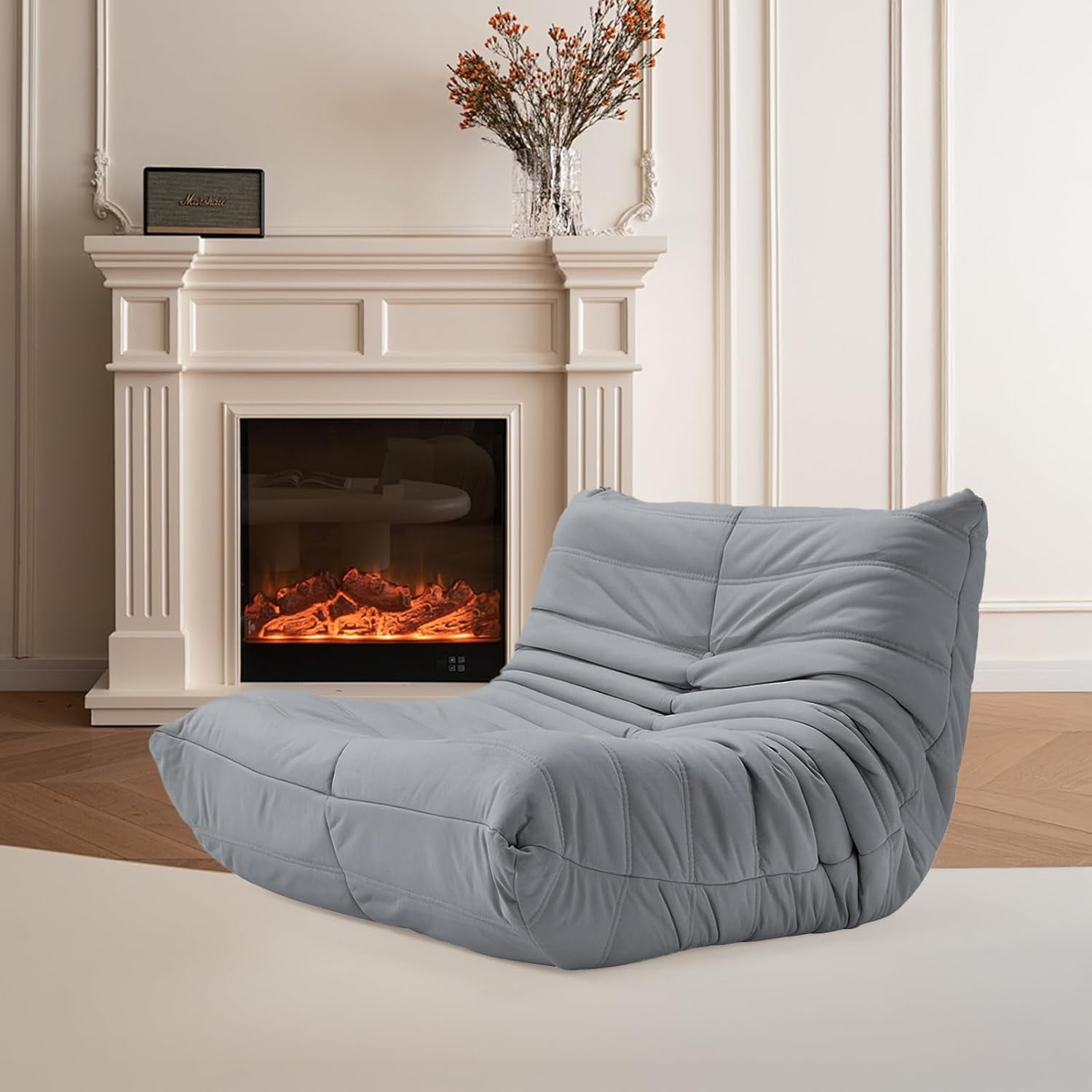 Bean Bag Chair, Lazy Sofa with Back Support, Bean Bag Chairs for Adults ...