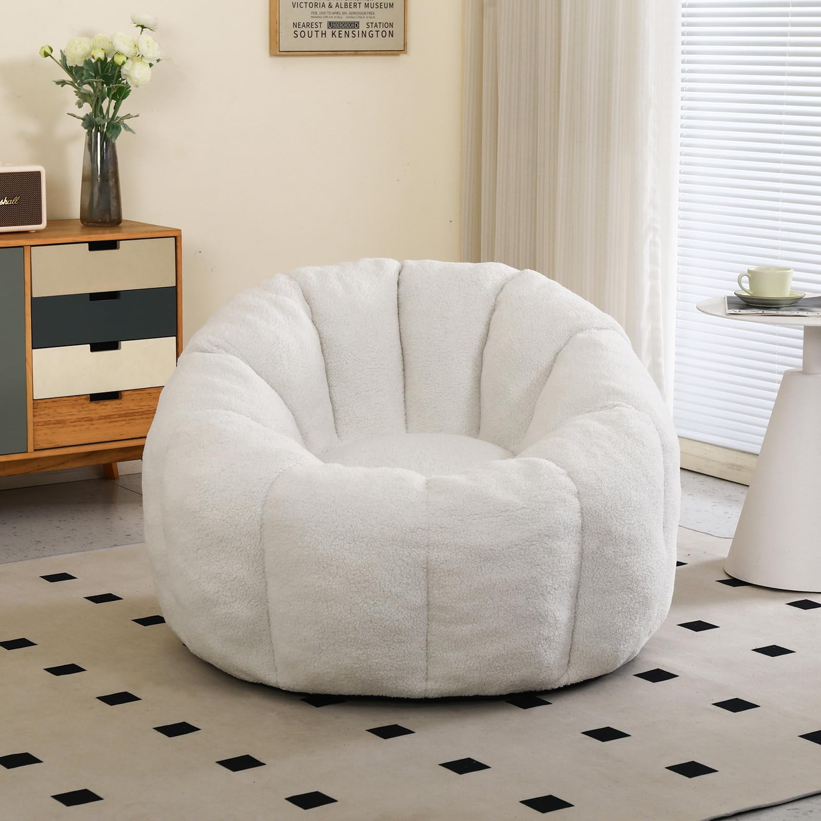 Bean Bag Chair, Stuffed Beanbag Chairs, Large Bean Bag Chair with ...