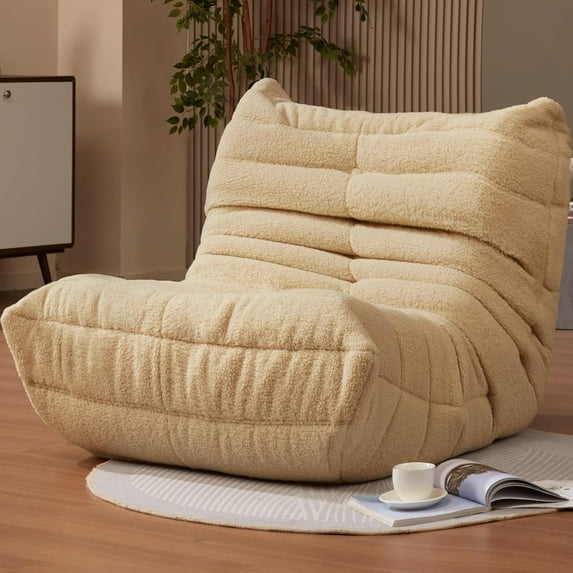Bean Bag Chairs for Adults Giant Bean Bag Chair Memory Foam BeanBag ...