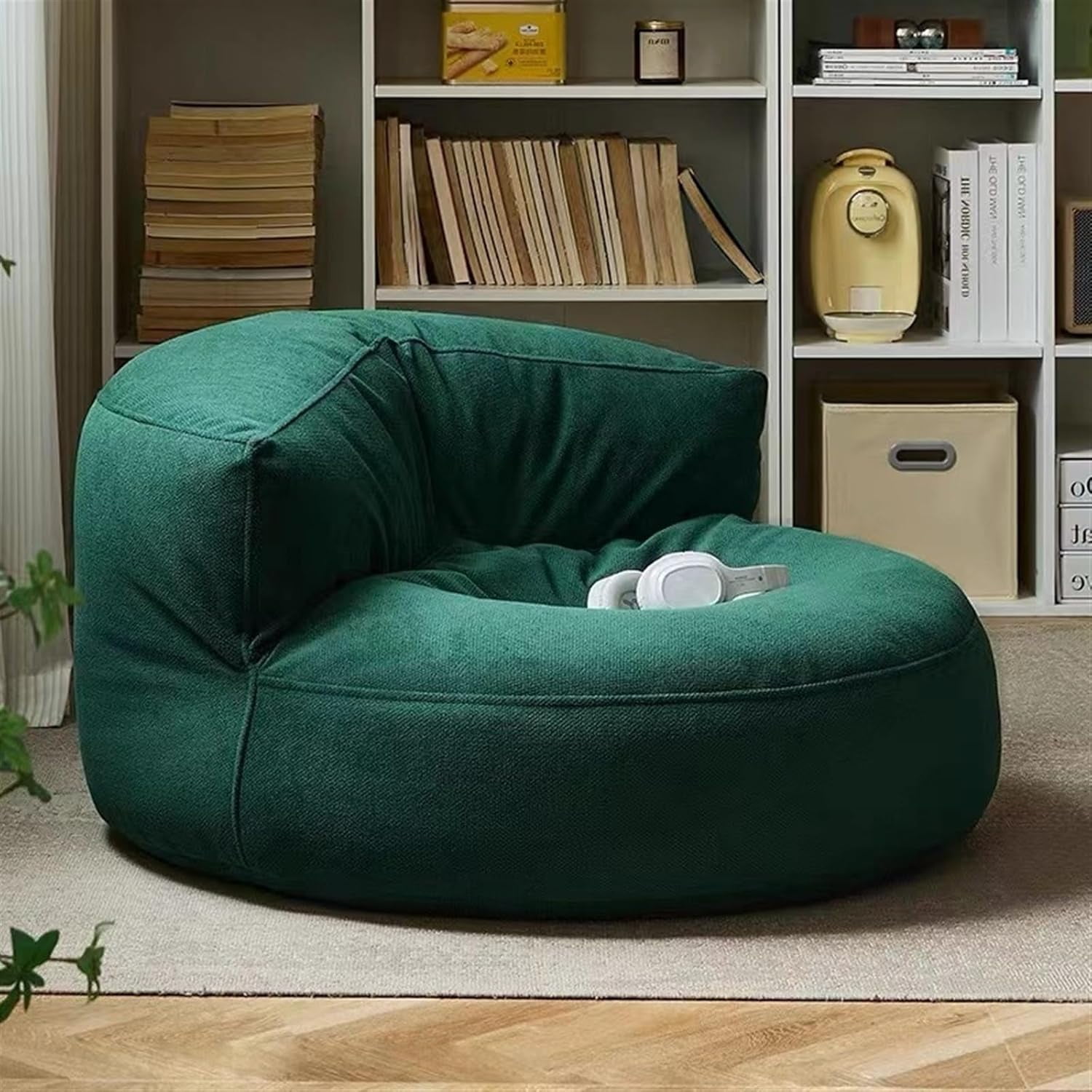 Bean Bag Chairs Pouf Cover Thick Soft Chenille Bean Bag Cover Kids ...