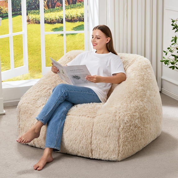 Bean Bag Chairs for Giant Bean Bag Chair with Memory Filling, Adult ...