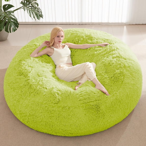 Bean Bag Cover (No Filler), Faux Fur Beanbag Chairs Covers Only ...