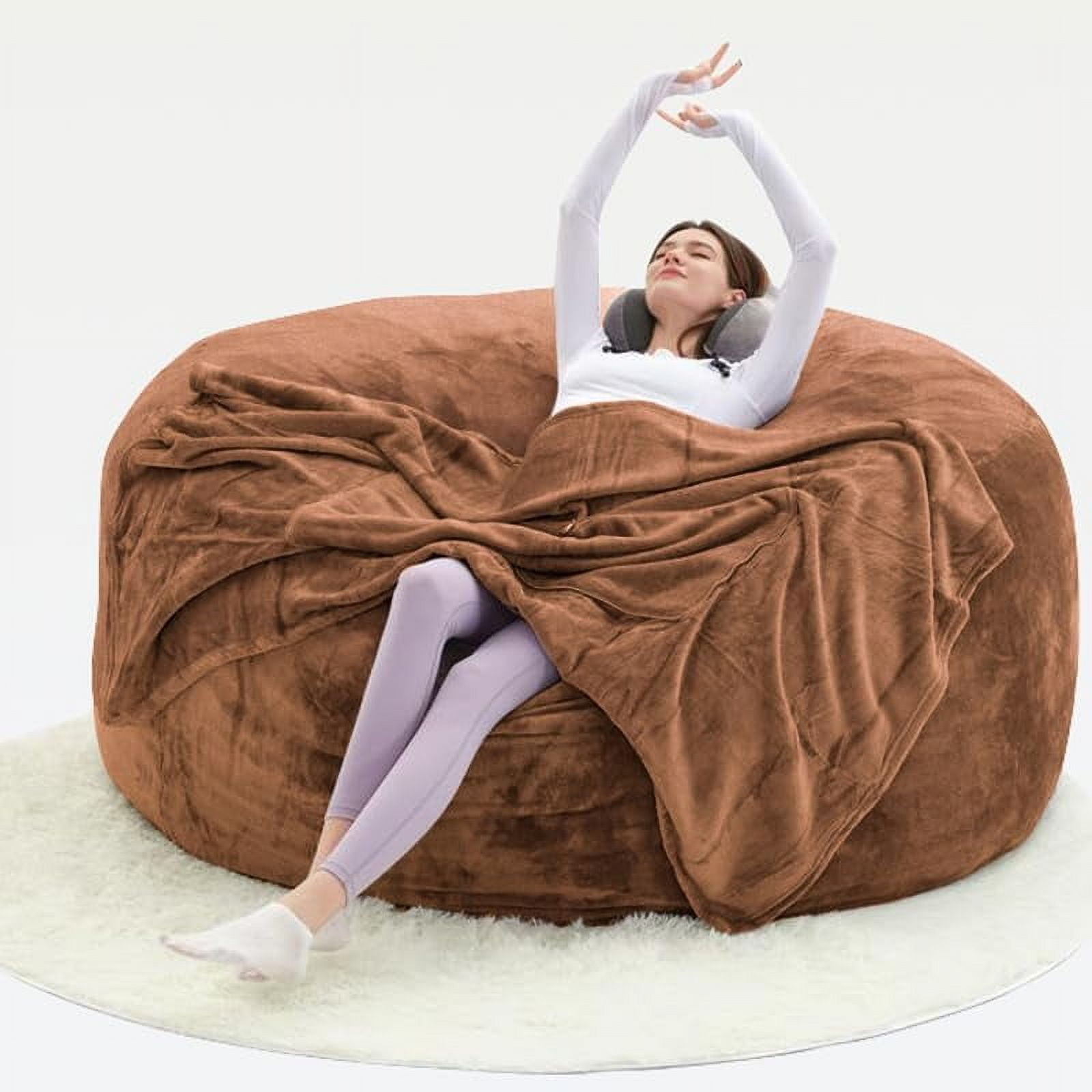 Bean Bag Sofa with Filling, Memory Sponge Bean Bag Chair, Floor, Adult ...