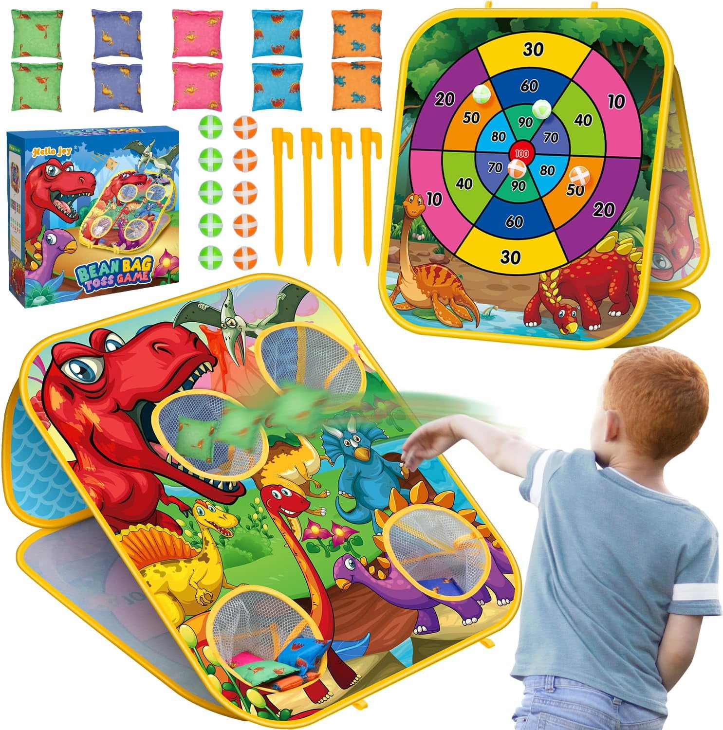 Bean Bag Toss Game for Kids - Cornhole Board Outdoor Toys for Toddlers ...