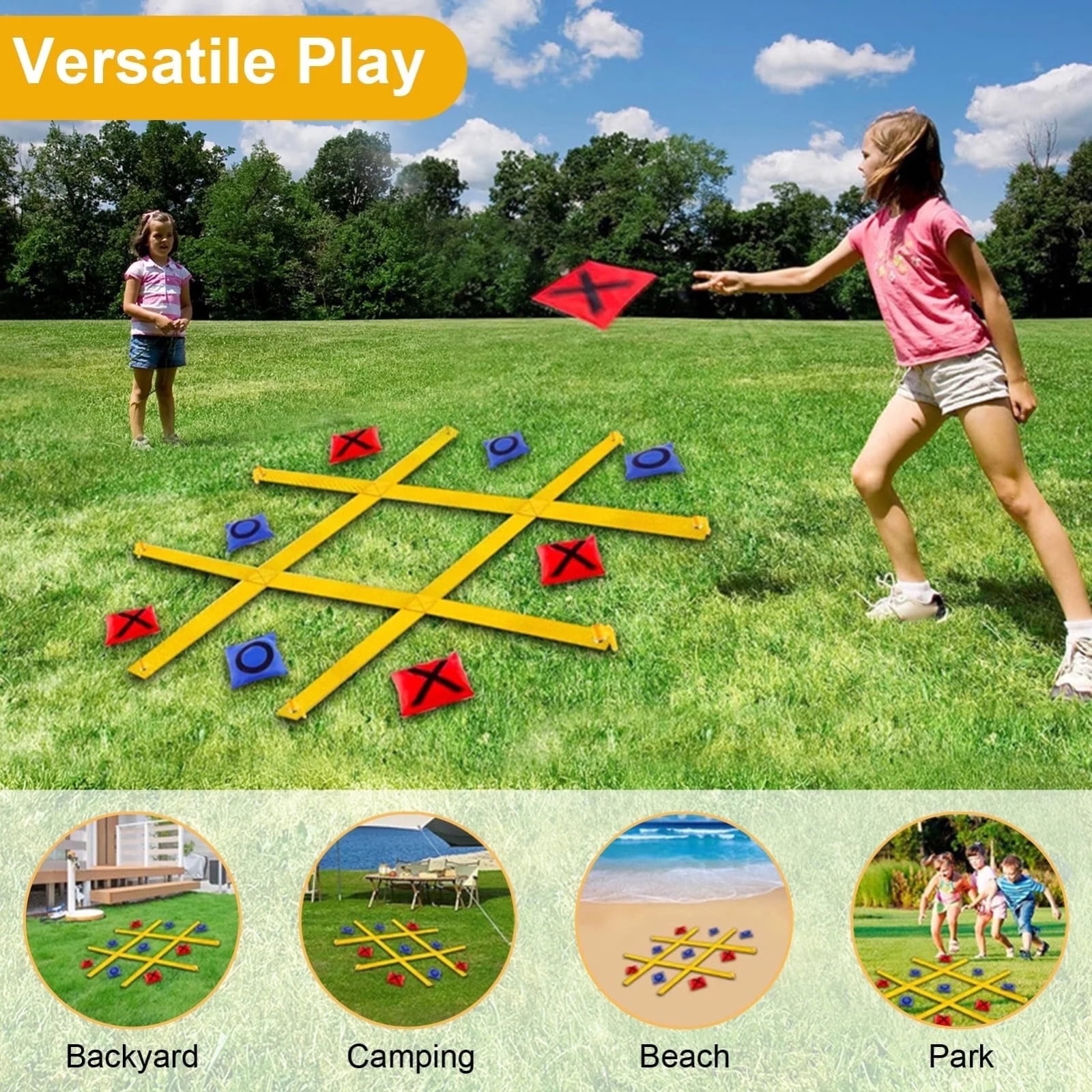 Bean Bag Toss Game Outdoor, Family Interactive Throwing Game Set ...