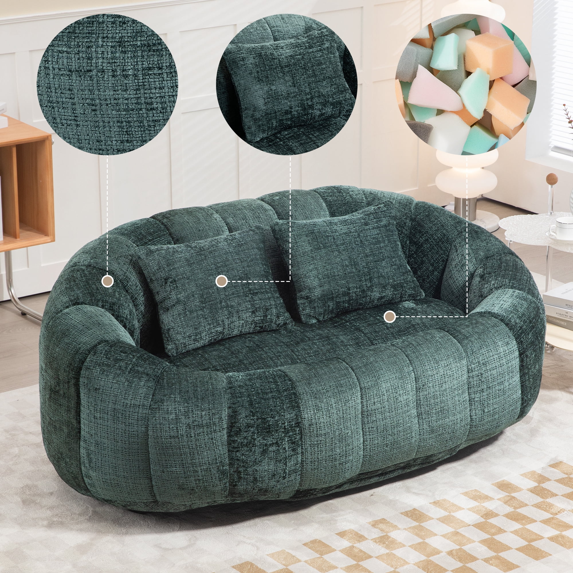 Bean Bag sofa Lazy Sofa Durable Comfort Lounger High Back Bean Bag ...