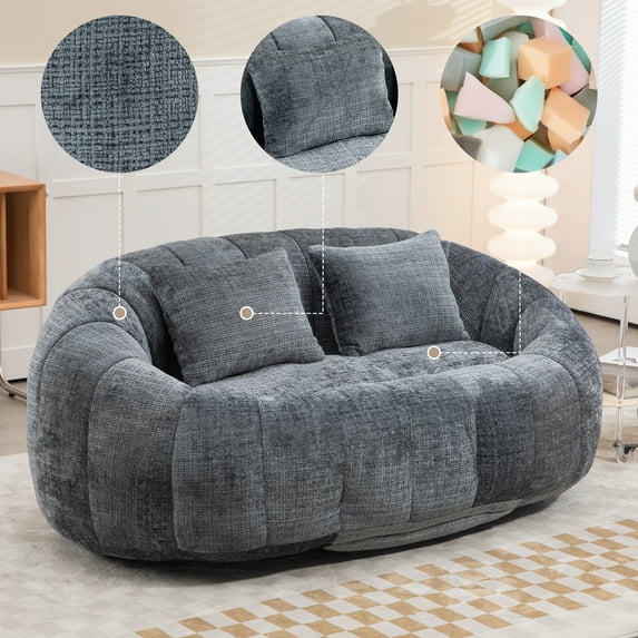 Bean Bag sofa Lazy Sofa Durable Comfort Lounger High Back Bean Bag ...