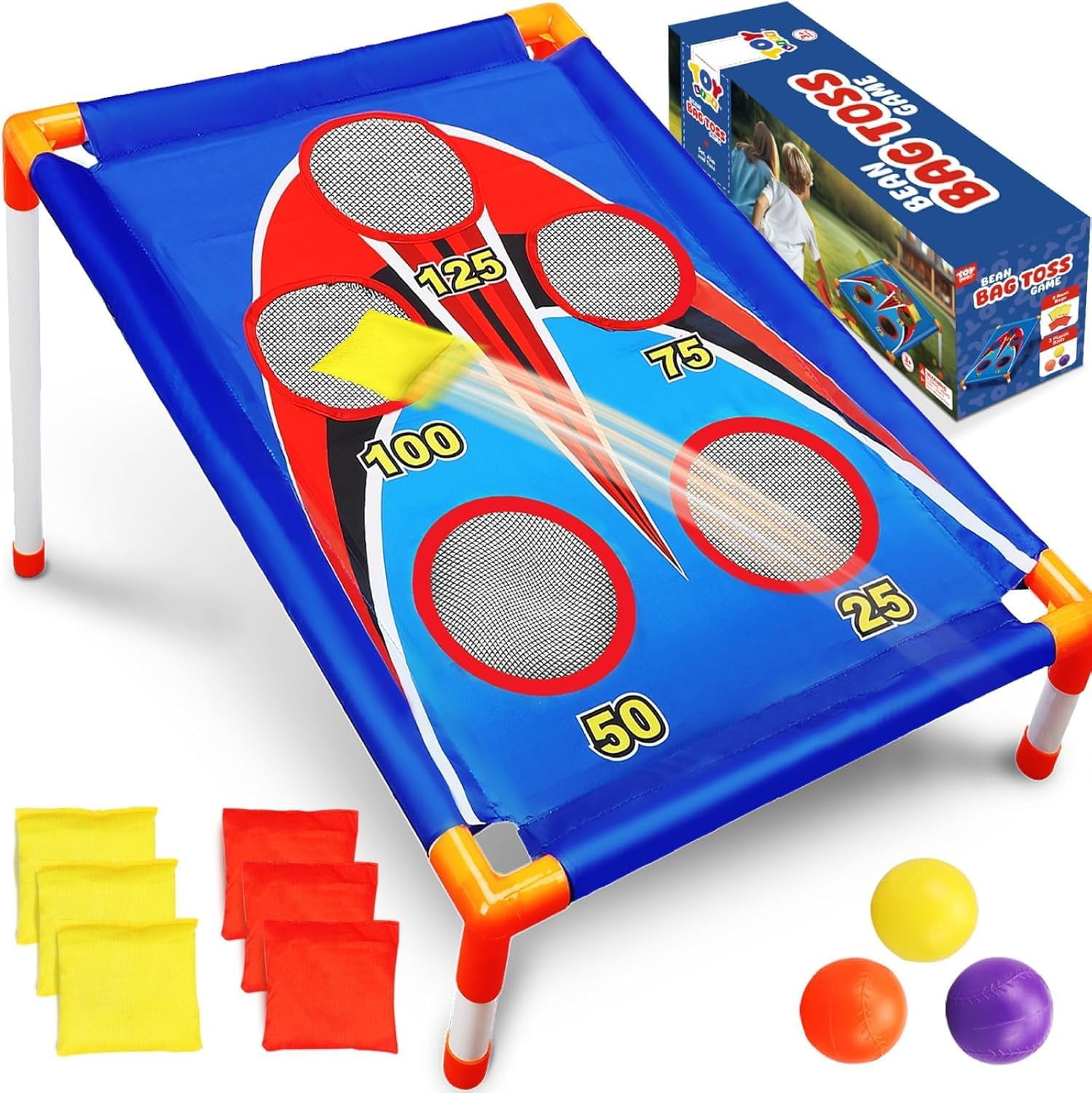 Bean Bags Toss Carnival Game, Cornhole, Outdoor Toys for Kids Ages 4-8, Backyard Game Sports ...