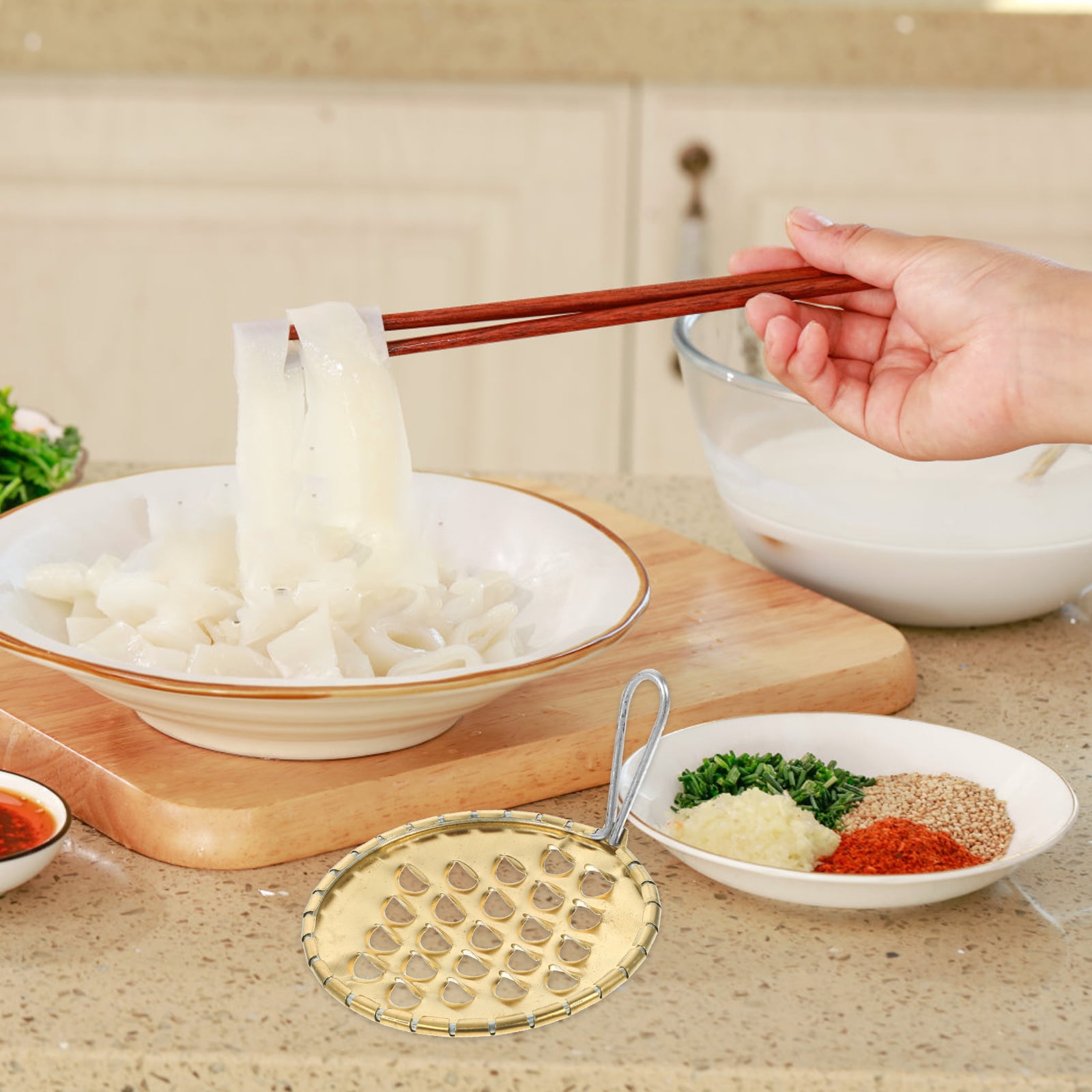 OUNONA Stainless Steel Food Scraper Bean Jelly Scraper for Kitchen with ...