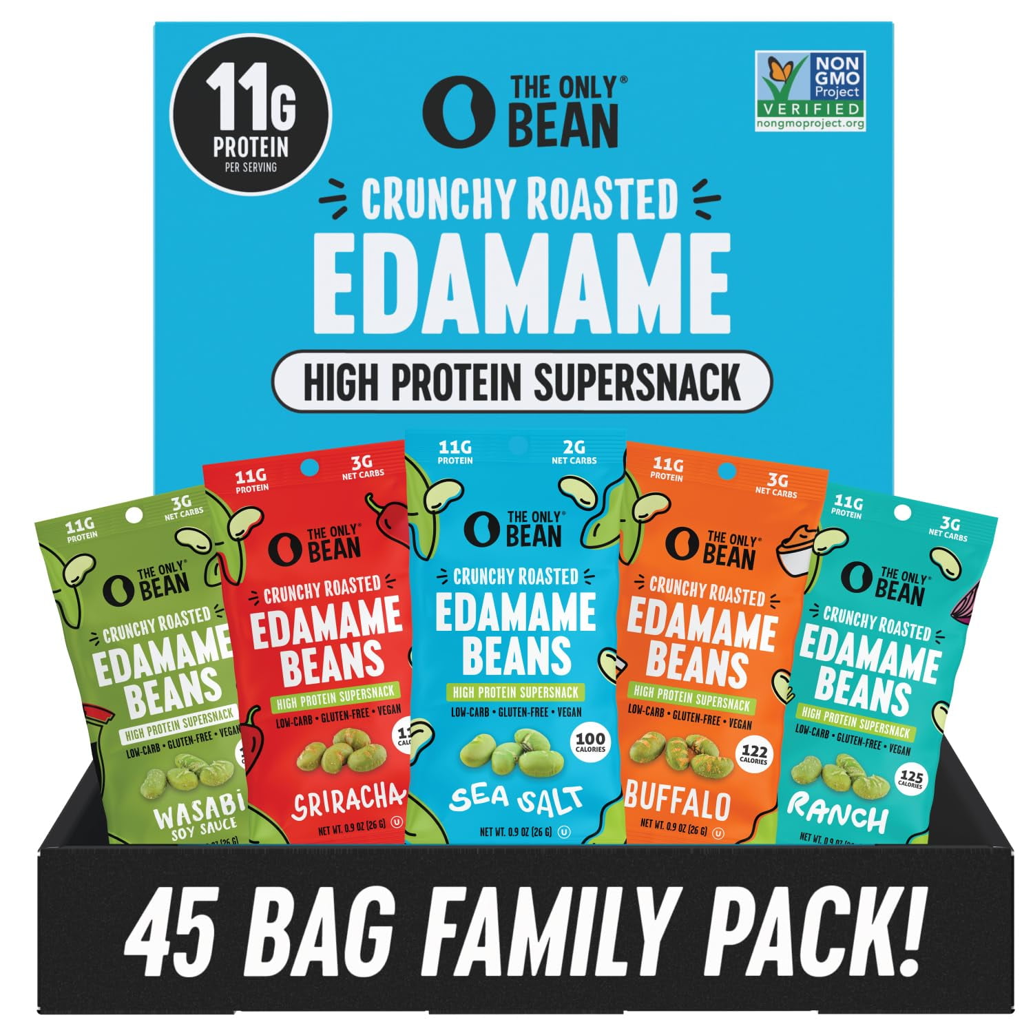 The Only Bean High Protein Snacks, Healthy GHH1Office Snacks, Healthy ...