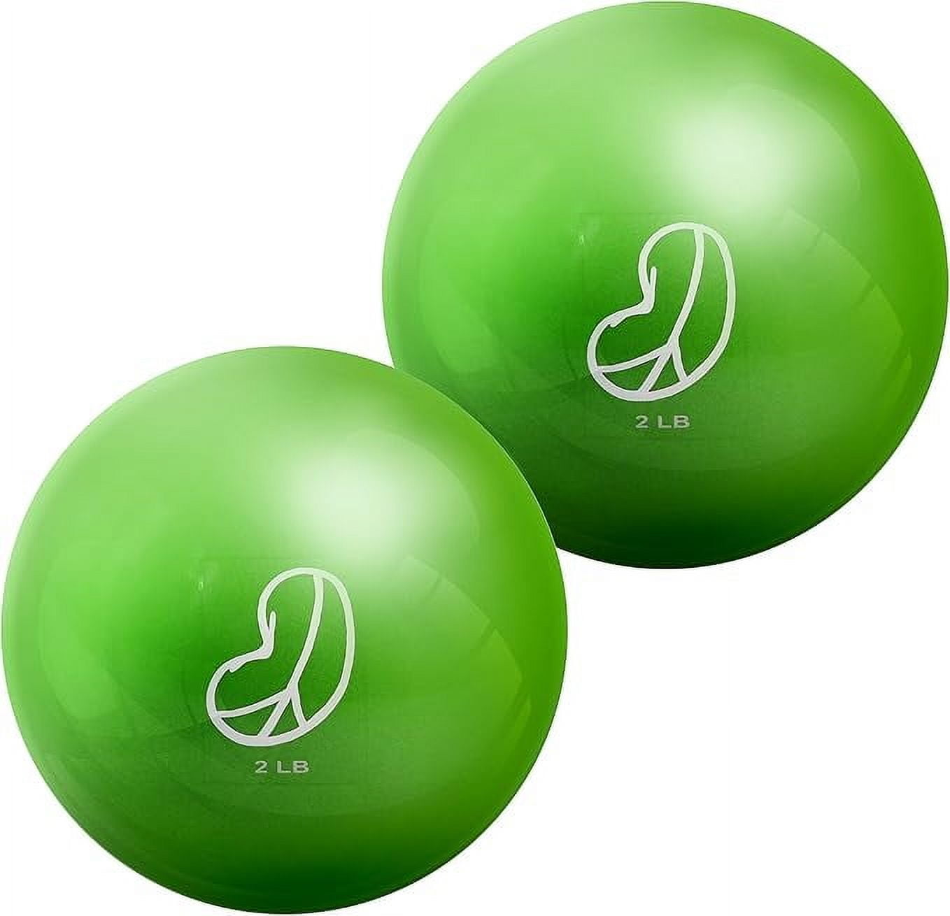 Weighted Balls, Eco Vinyl 2 lbs Soft Exercise Balls - Perfect for ...