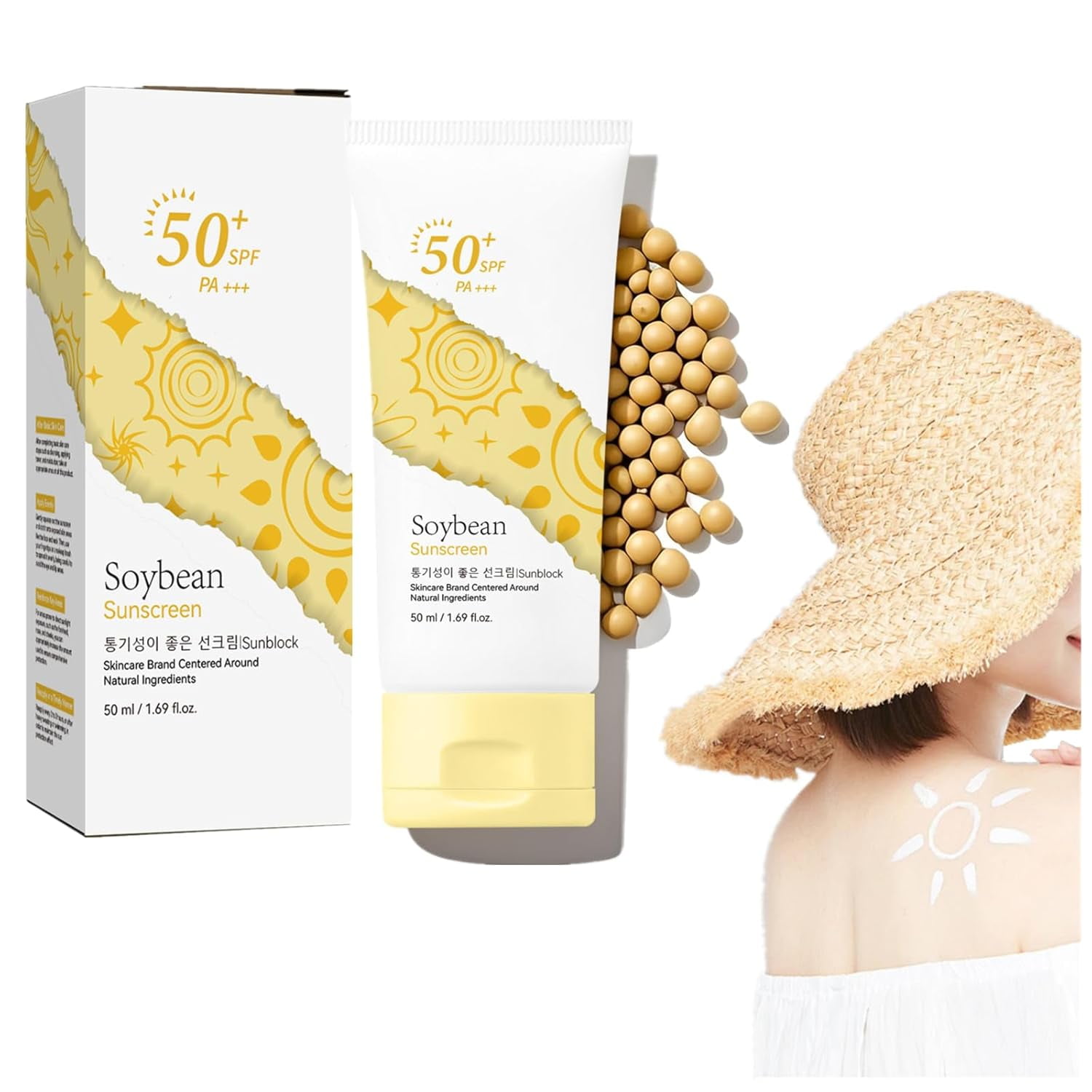 Bean Suns Broad Spectrum Cream, Korean Water-fit Sun Serum，Feather ...