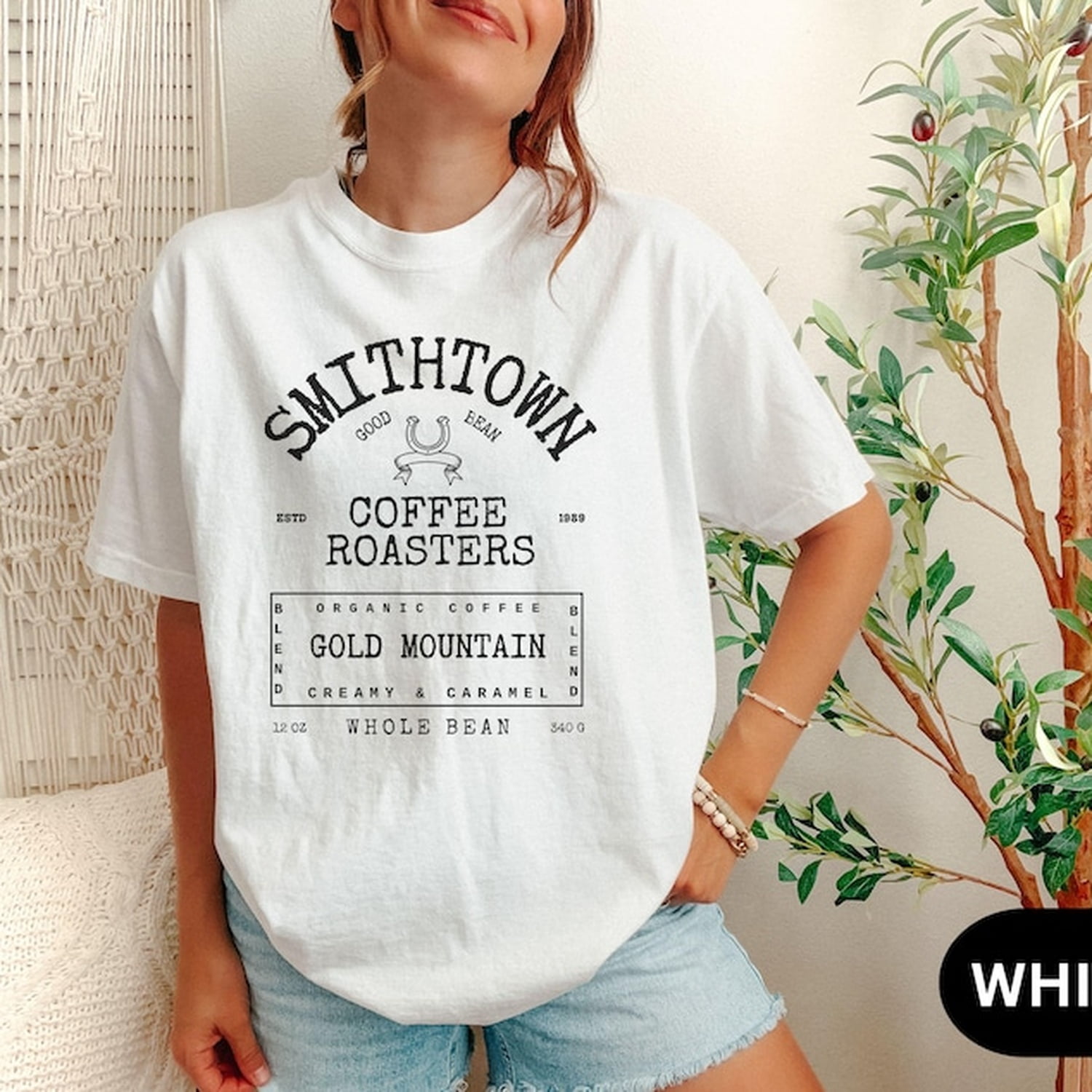 ® Bean Vintage StY1Le Rustic Organic Coffee A1pparel - Walmart.com