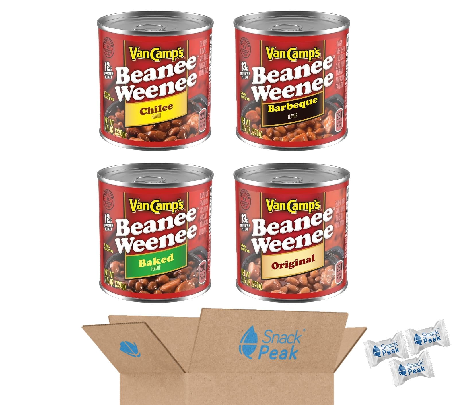 Beanee Weenee Snack Peak Variety HYZ01 Gift Box - 4 (7.75 oz) cans ...