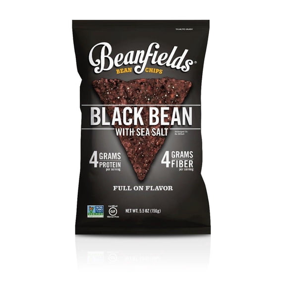 Beanfields Bean Chips, Black Bean Sea Salt, 5.5 Ounce - Multi Pack ...