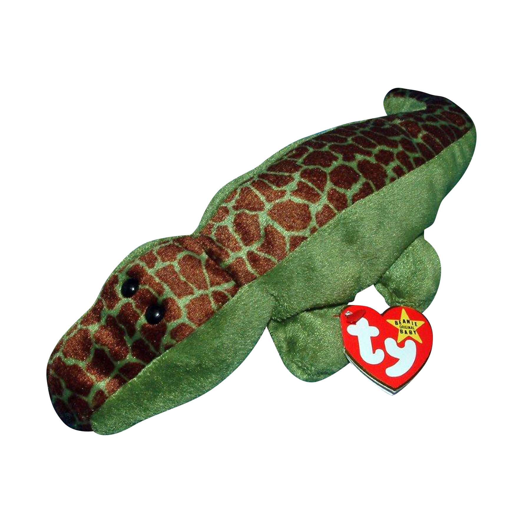 Ty Beanie Baby Original: Ally the Alligator Stuffed Animal, MWMT ...