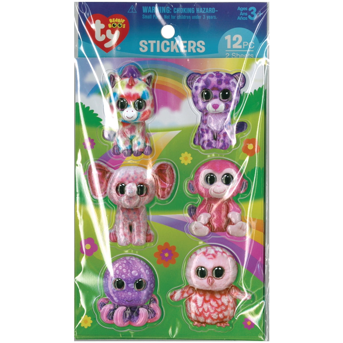 Beanie Boos Stickers 12/Pkg-Girl - Walmart.com